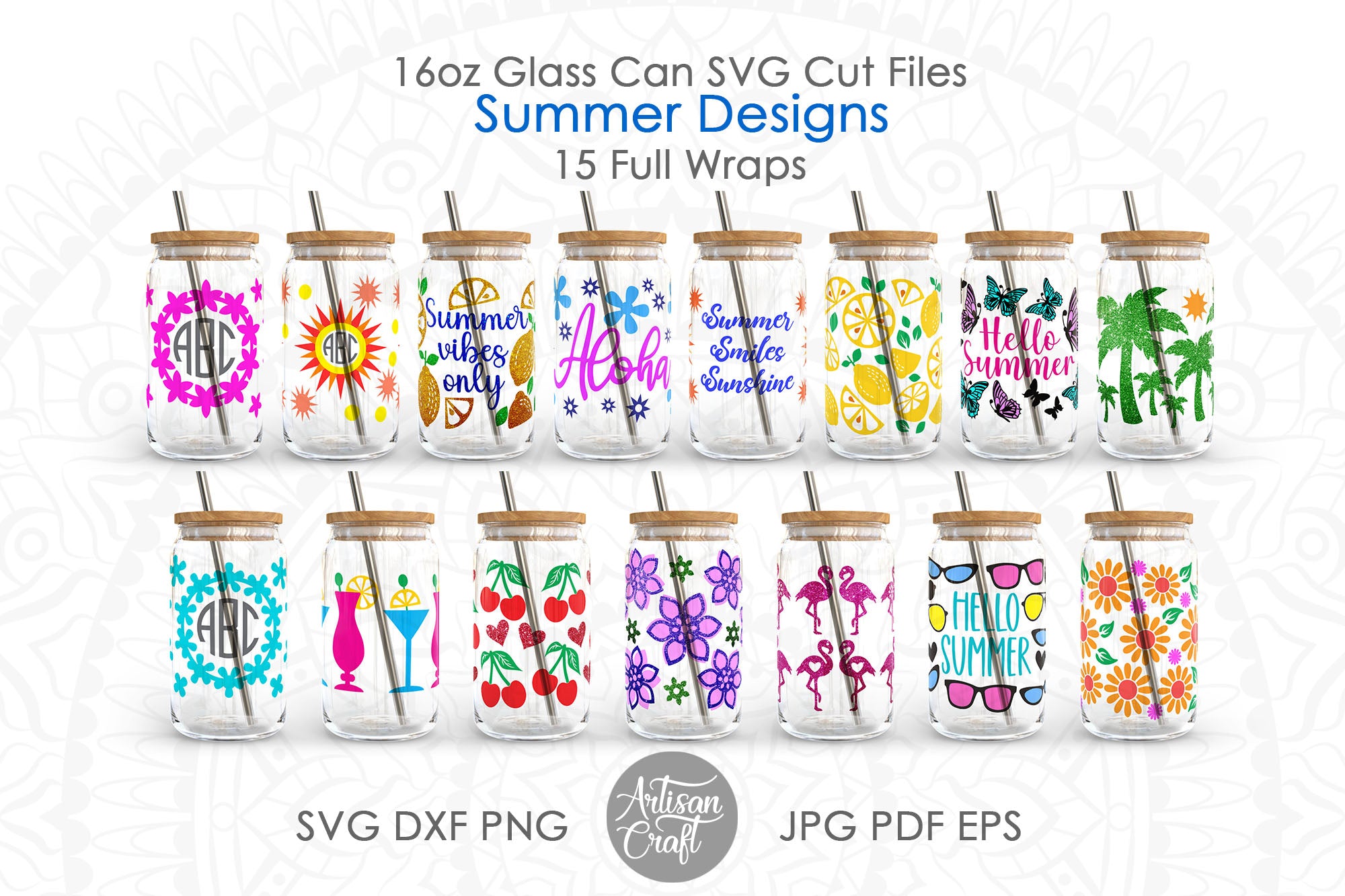 Can glass SVG PNG – Artisan Craft SVG