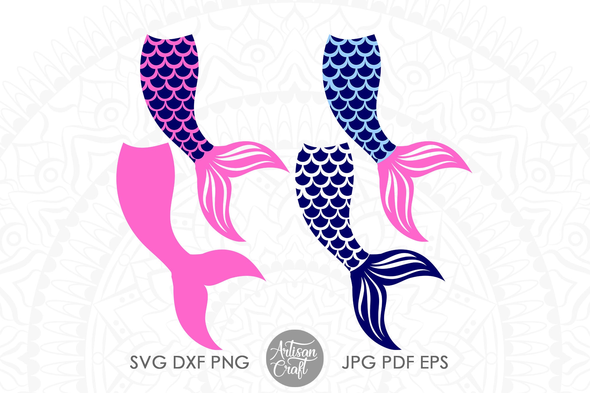 Mermaid tail SVG | fish scales | Mermaid SVG – Artisan Craft SVG